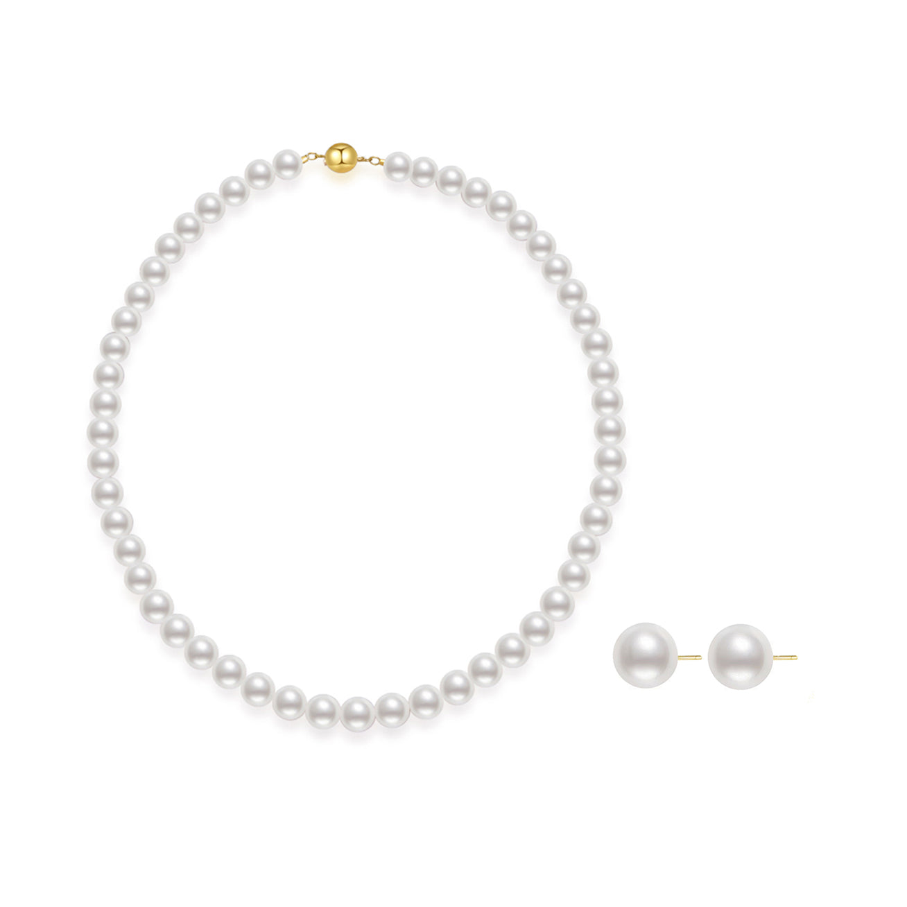 18k Gold Top Grade Aurora HANADAMA Akoya Pearl Set Best Pearl Jewelry ...